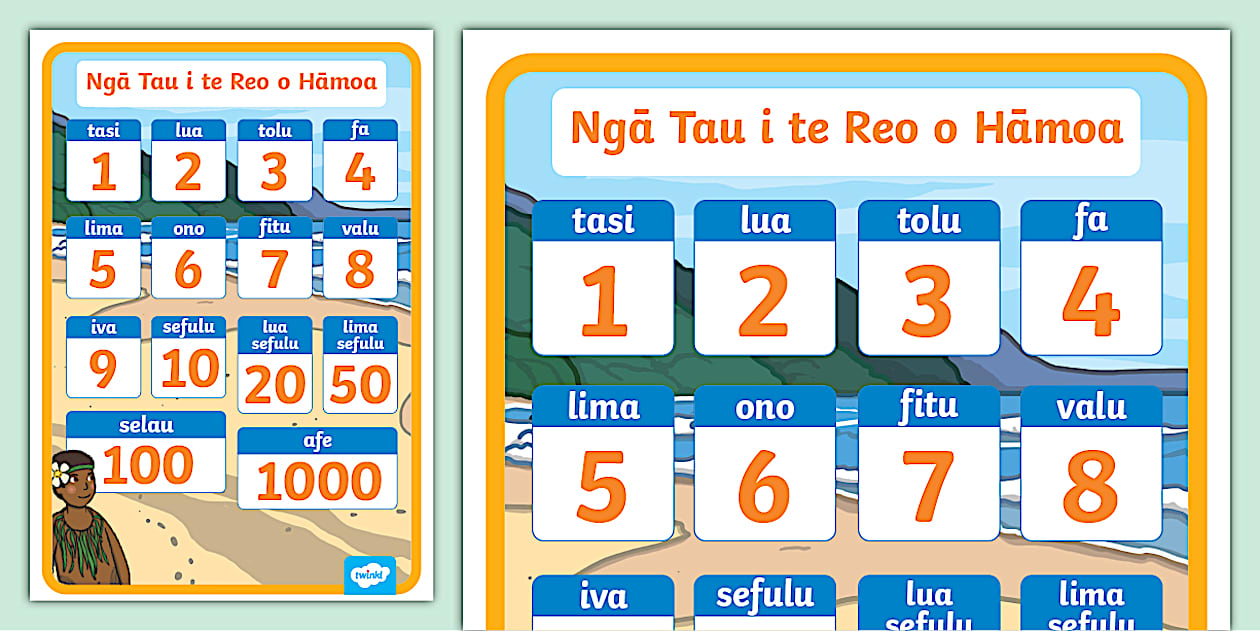 Te Wiki o te Reo o Hāmoa - Ngā Tau (teacher made) - Twinkl