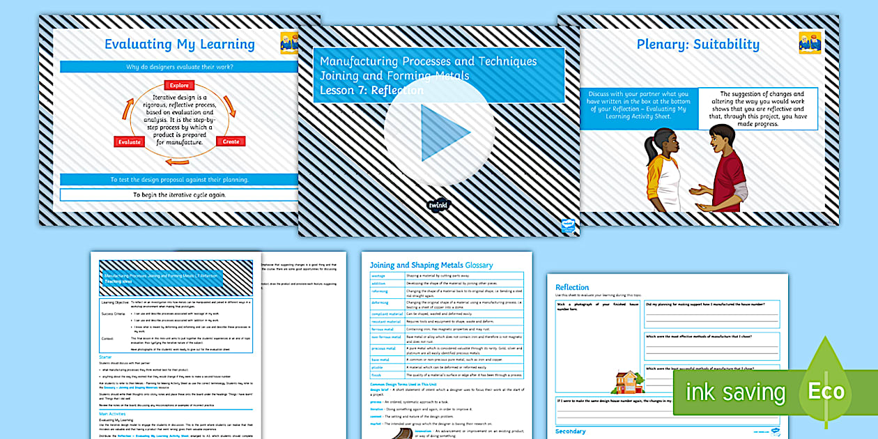 Manufacturing Processes - Joining and Forming Metals: L7 Reflection - Key
