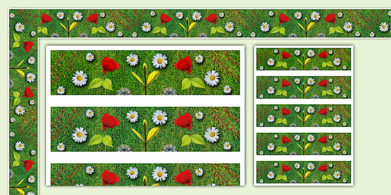 Plants Photo Display Borders (teacher made) - Twinkl