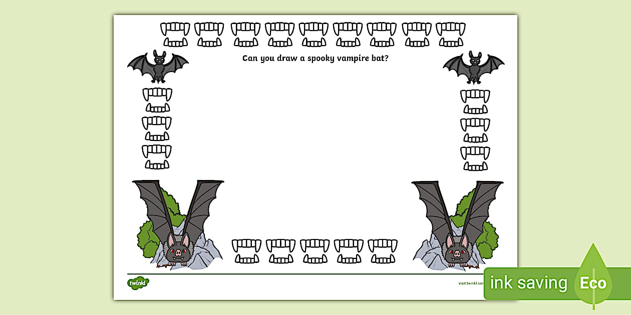 Free Bat Drawing Prompt Activity for Kids: Download now!