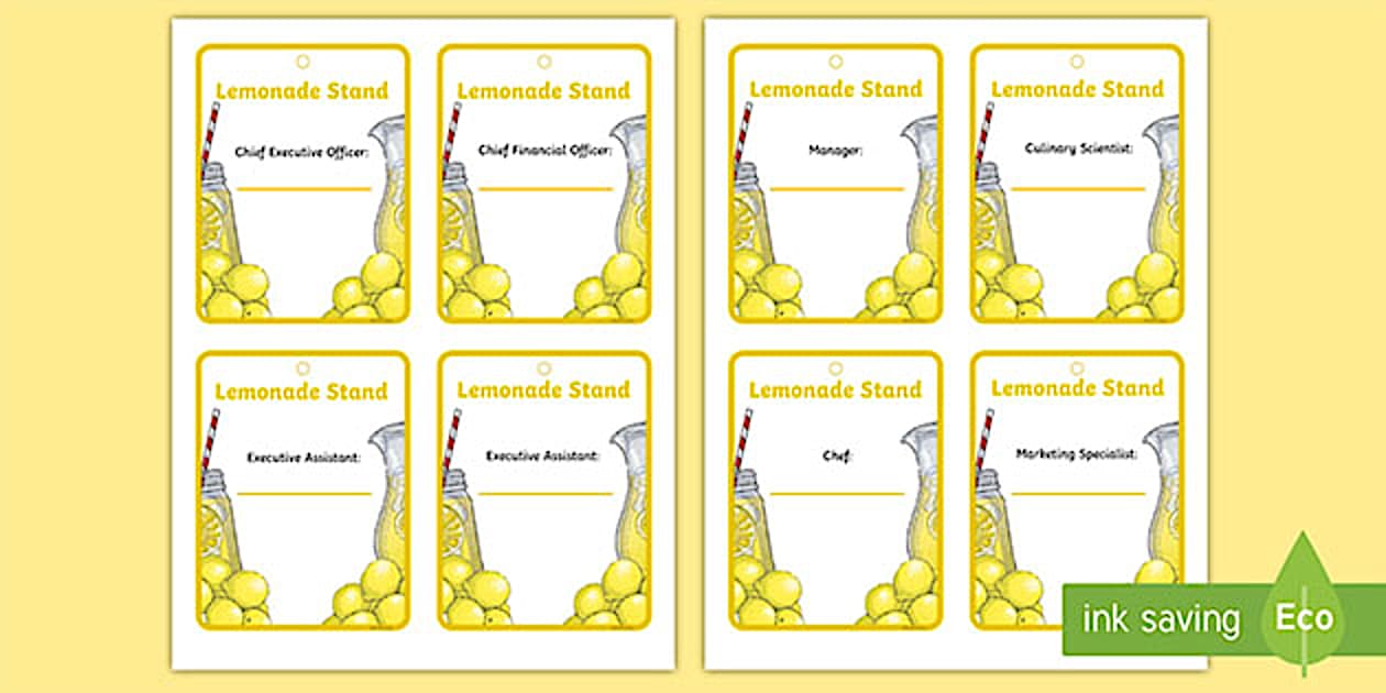 Editable Lanyards Stand Lanyards | Lemonade Stands
