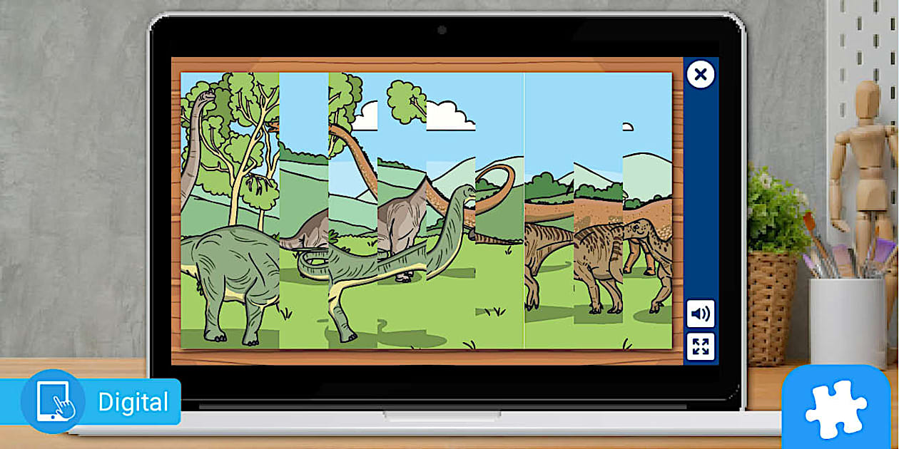 Dinosaurs Puzzle Strips Sequencing Game | Twinkl Go!
