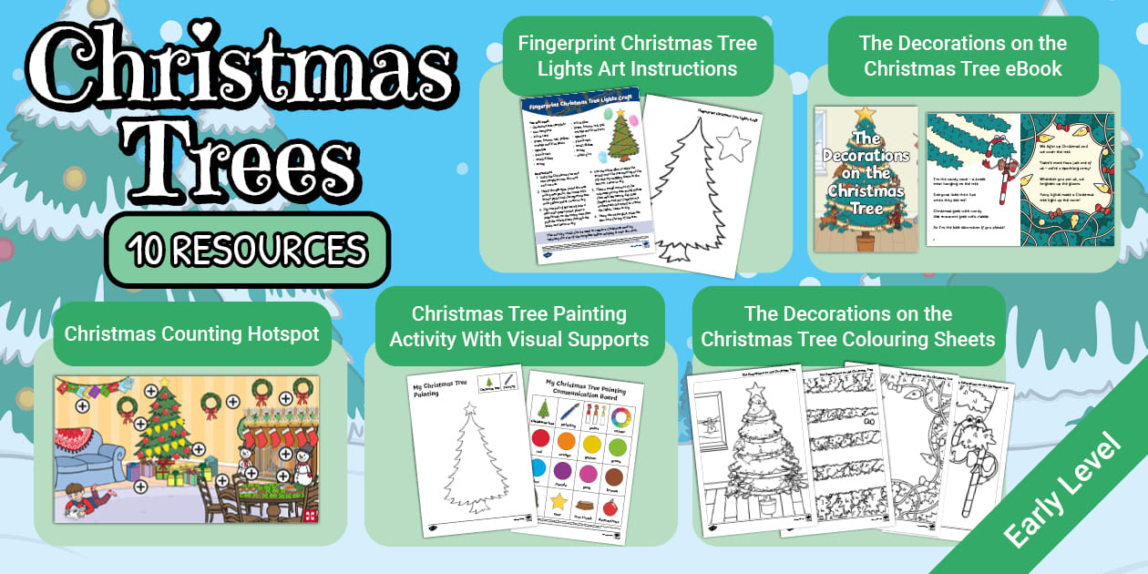 Christmas Trees Early Level Resource Pack