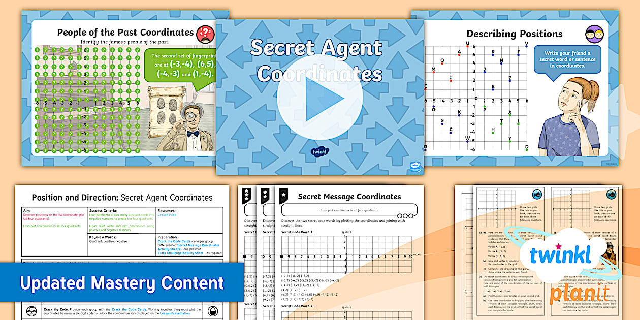 Y6 Coordinates in All Four Quadrants PlanIt Maths Lesson (3)