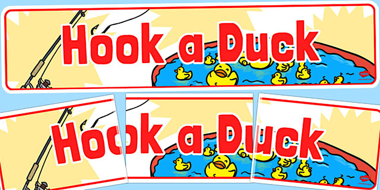 Hook a Duck Banner Summer Fete (teacher made) - Twinkl
