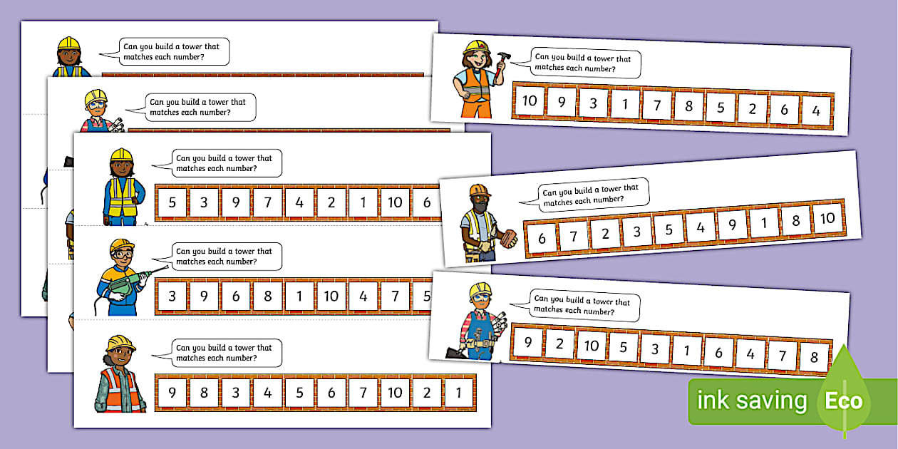 👉 Counting with Cubes 1-10 Activity (teacher made)