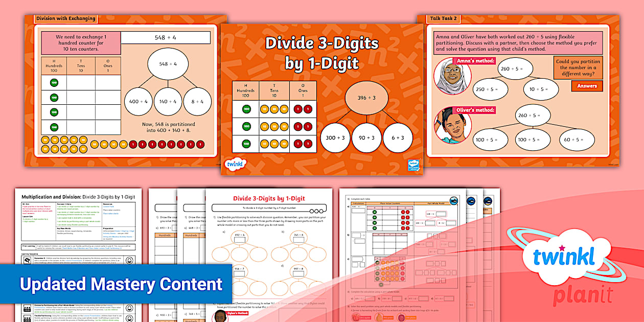 👉 Y4 Multiplication & Division PlanIt Lesson 27: Divide 3-Digits by 1-Digit