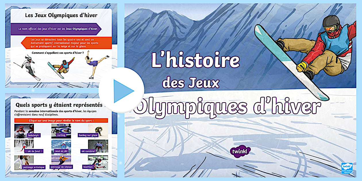 PowerPoint d'information : L'histoire des Jeux Olympiques d'hiver