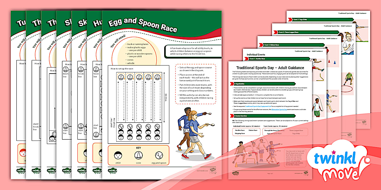 Traditional Sports Day I KS2 Pack I Move PE (teacher made)