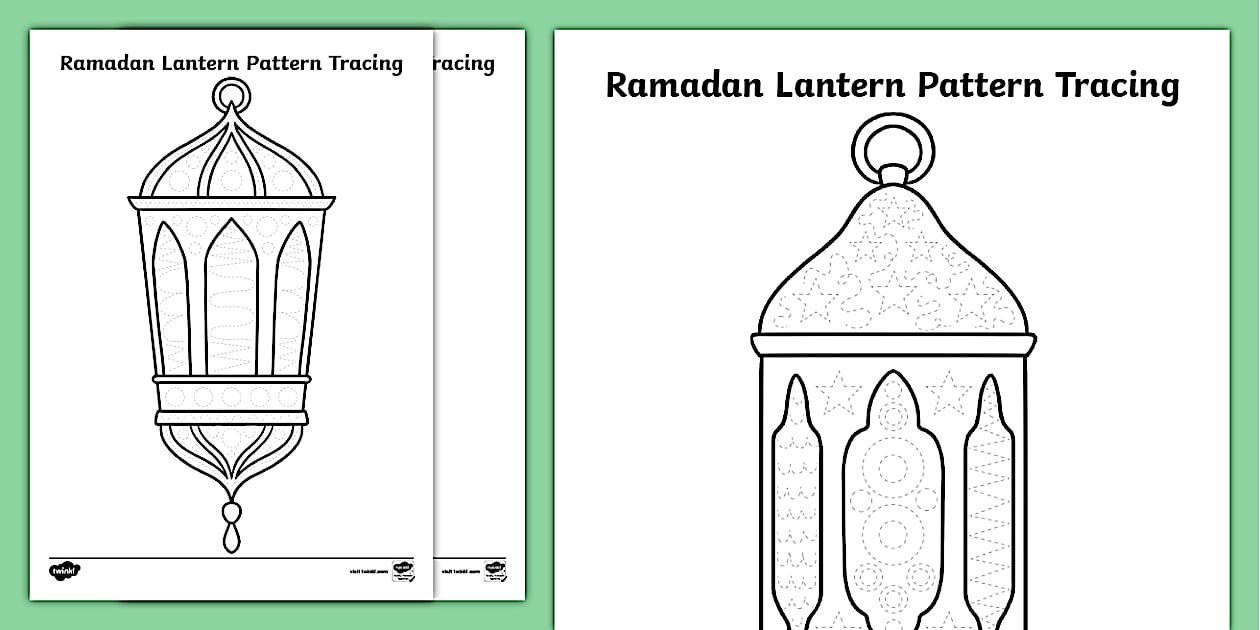 Ramadan Pattern Tracing | Ramadan Patterning | Twinkl | Kindergarten