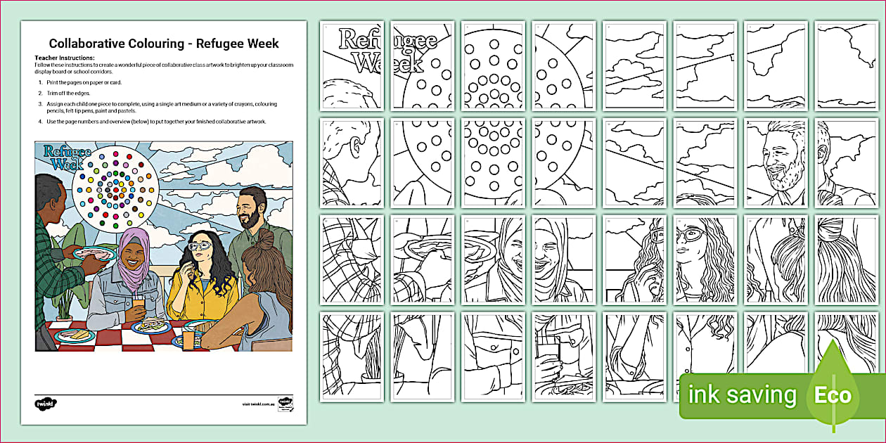 Refugee Week Collaborative Art Activity