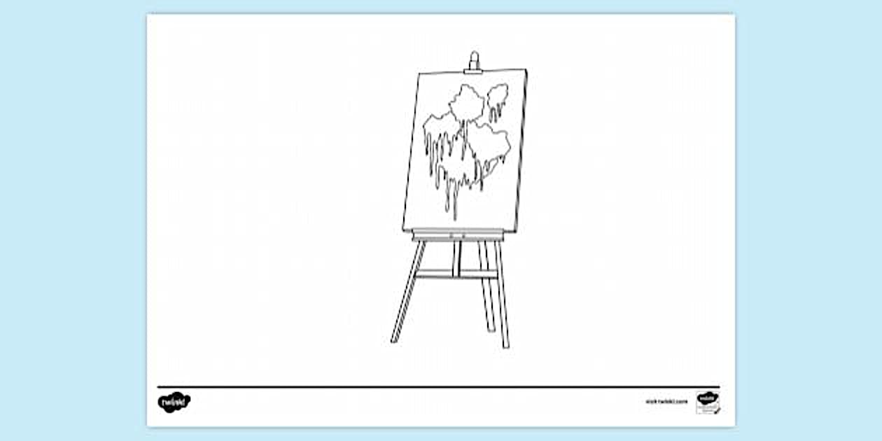 Cool Art Colouring Page | Colouring Sheets (teacher made)