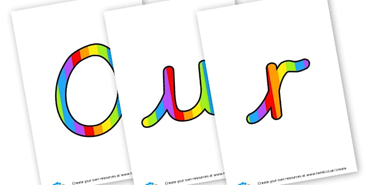 Our Gallery - display lettering (Hecho por educadores)