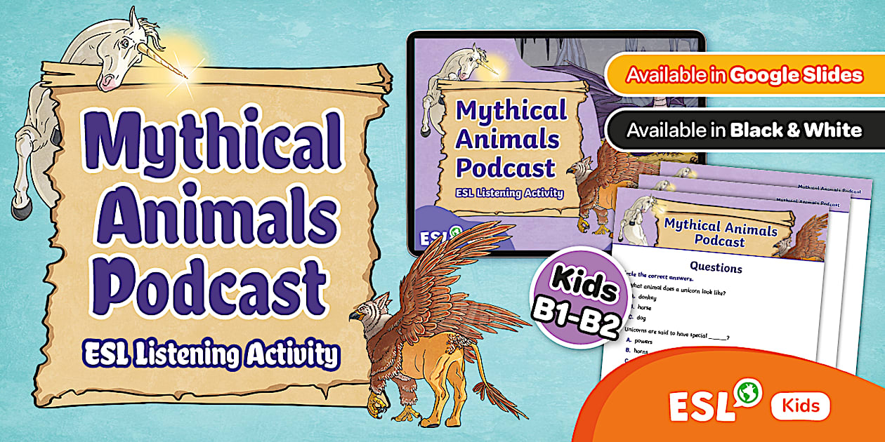 ESL Mythical Creatures Listening Pack {Kids}
