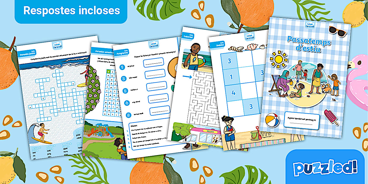 Quadernet d'activitats: Passatemps d'estiu - Català