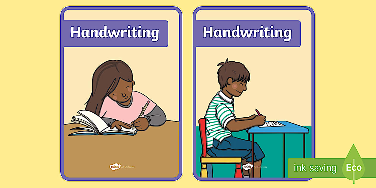 Black and White Australian Curriculum Handwriting Book Cover