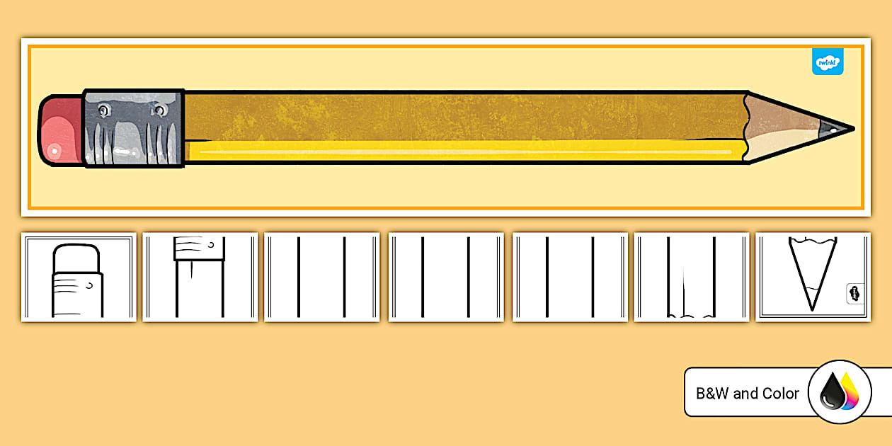 Giant Pencil Editable Banner (teacher made) - Twinkl