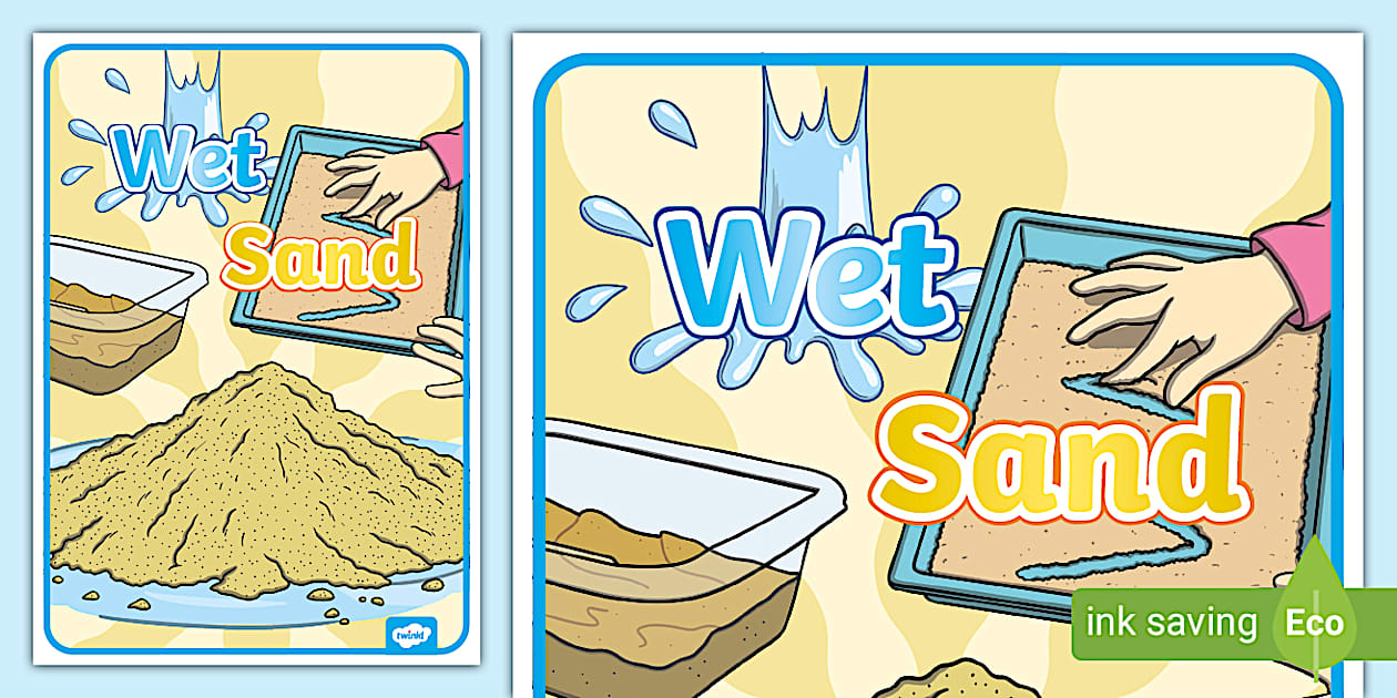 Wet Sand Display Poster (teacher made) - Twinkl