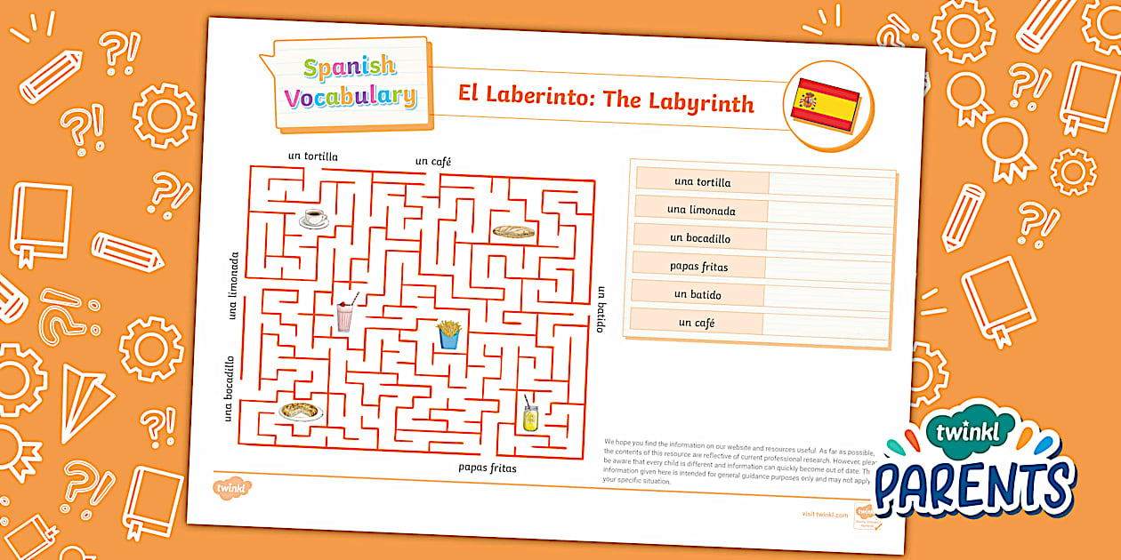 Spanish Food and Drink Puzzle