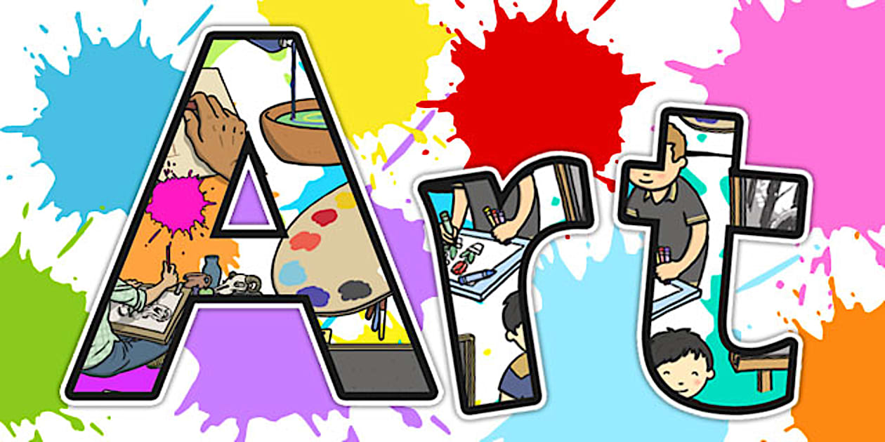 Art Title Display Lettering (teacher made) - Twinkl