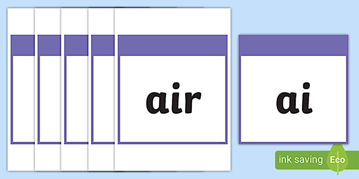 Precursive Phase 3 Square Large Display Cards - Twinkl