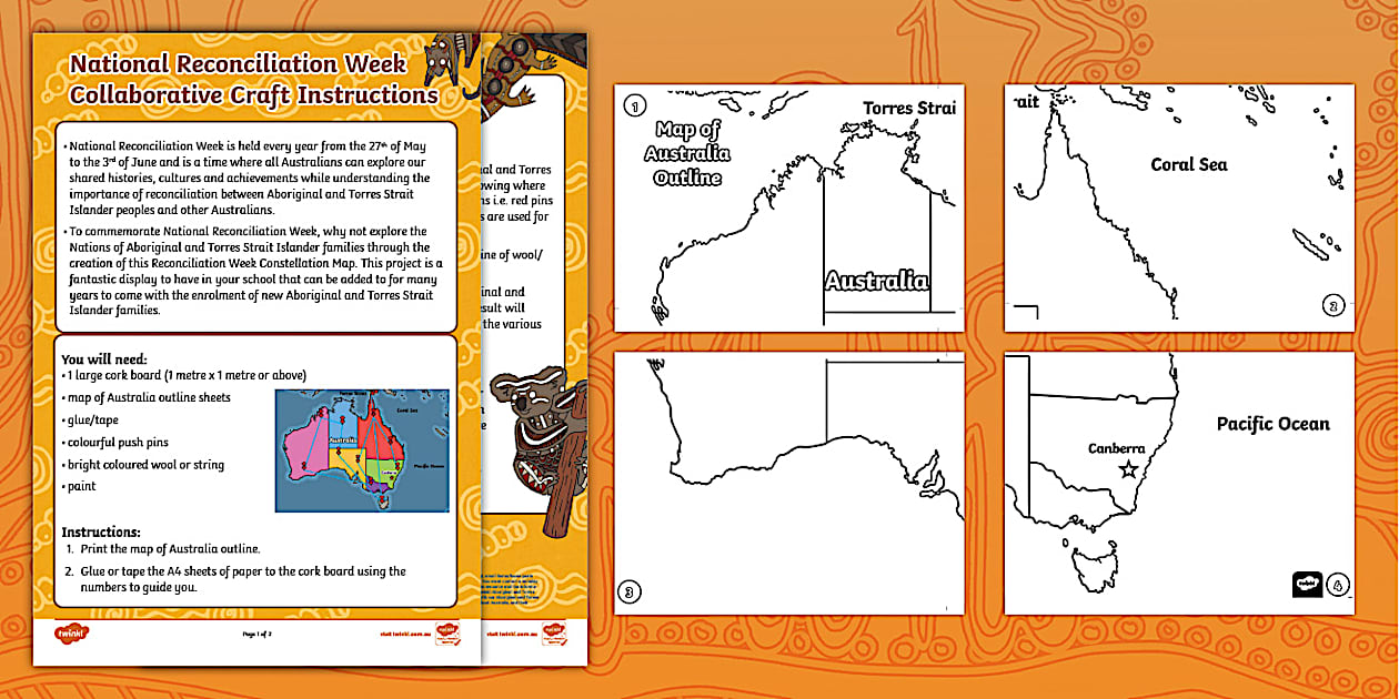 National Reconciliation Week Collaborative Craft Instruction