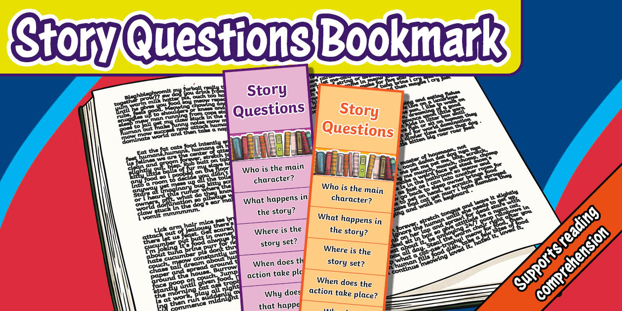 Story Wh- Questions Bookmark Checklist (teacher made)