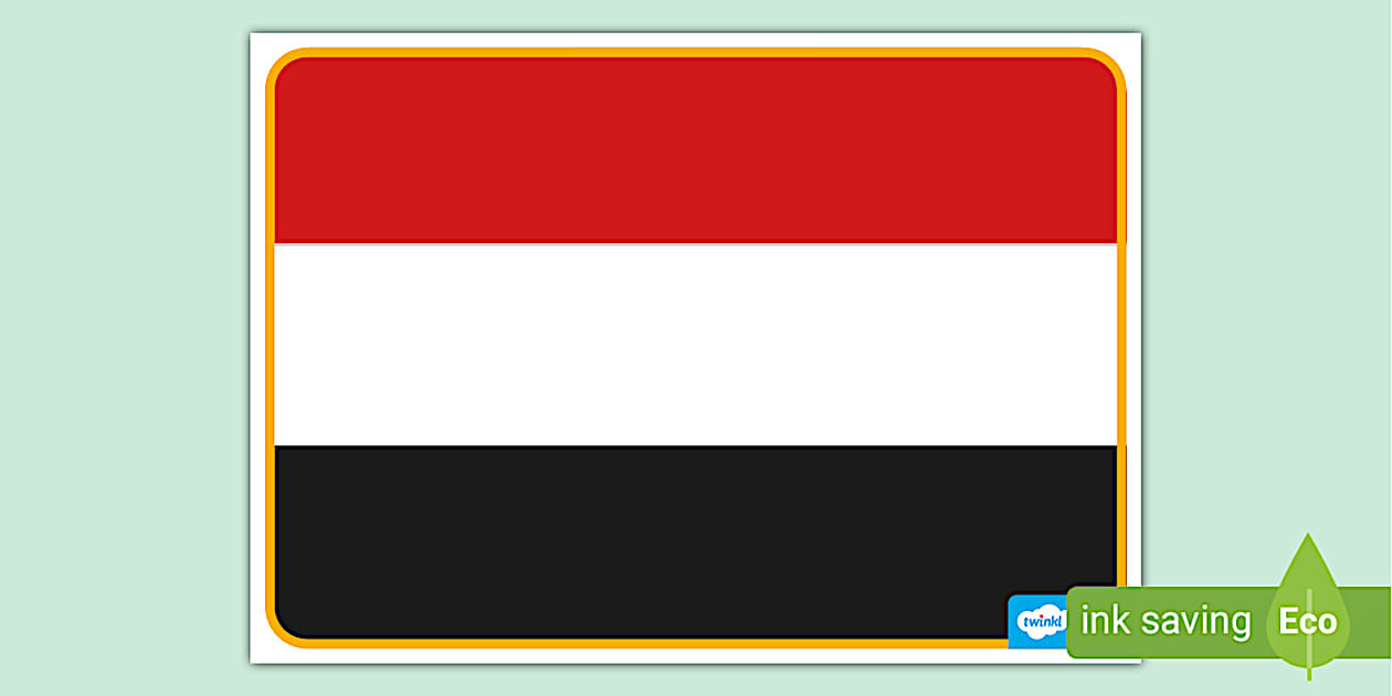 Yemen Flag Poster | Primary Resources | Twinkl - Twinkl