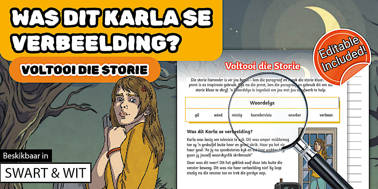 IF Afr-K4-Voltooi Storie: Karla se verbeelding?Skryf (KABV)