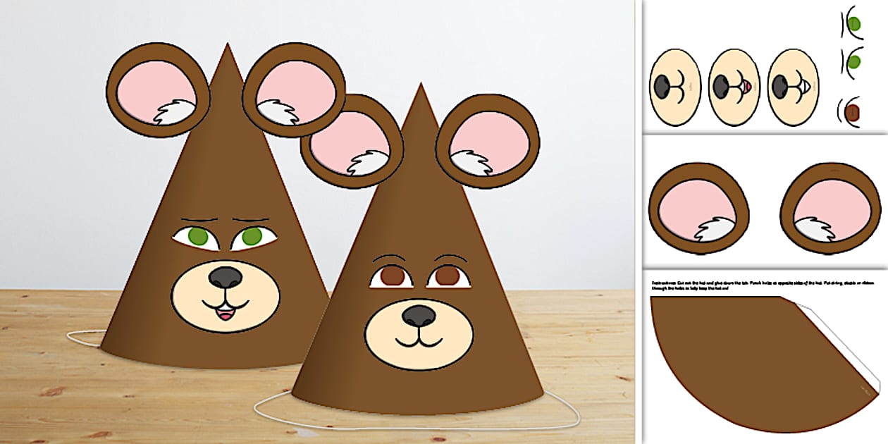 Teddy Bear Ears Hats | Twinkl Party (teacher made) - Twinkl