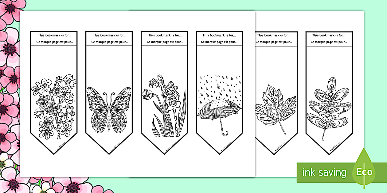 Springtime Mindfulness Worksheet English/French - Springtime Mindfulness