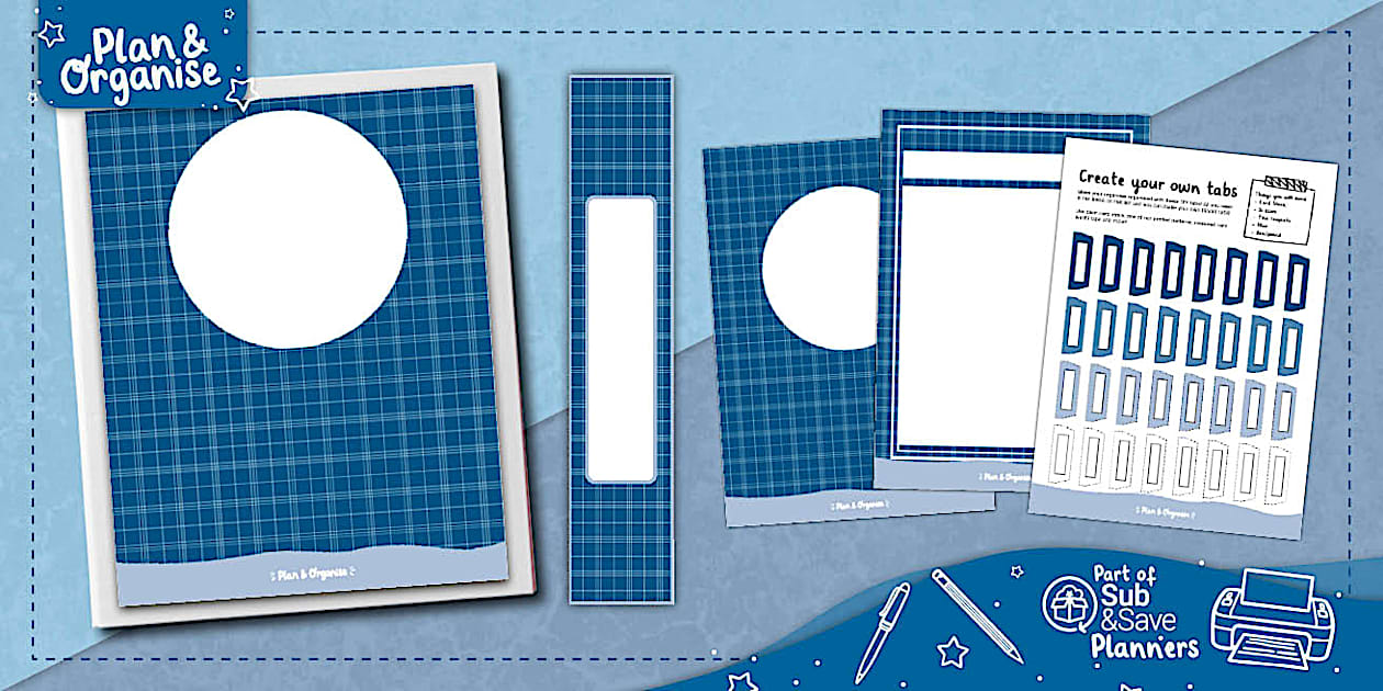 Personalised Binder Pack for the Scottish Teacher Planner - 2023 - 2024