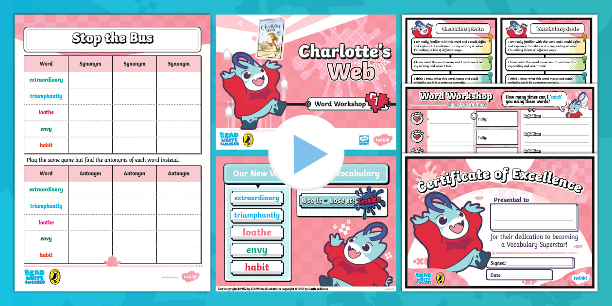 FREE! - Charlotte's Web Word Workshop 1 [LKS2] - Twinkl