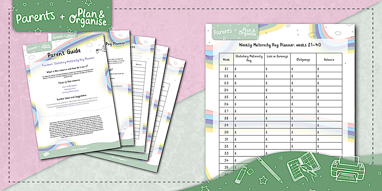 FREE! - Statutory Maternity Pay Planner | Maternity Leave Planner