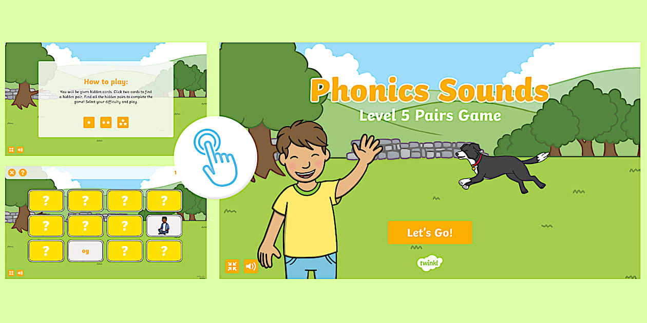 Level 5 Phonics Pairs Game: Sounds | Twinkl Go! - Twinkl