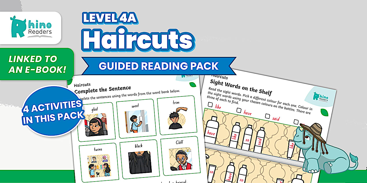 Level 4a Haircuts Guided Reading Pack