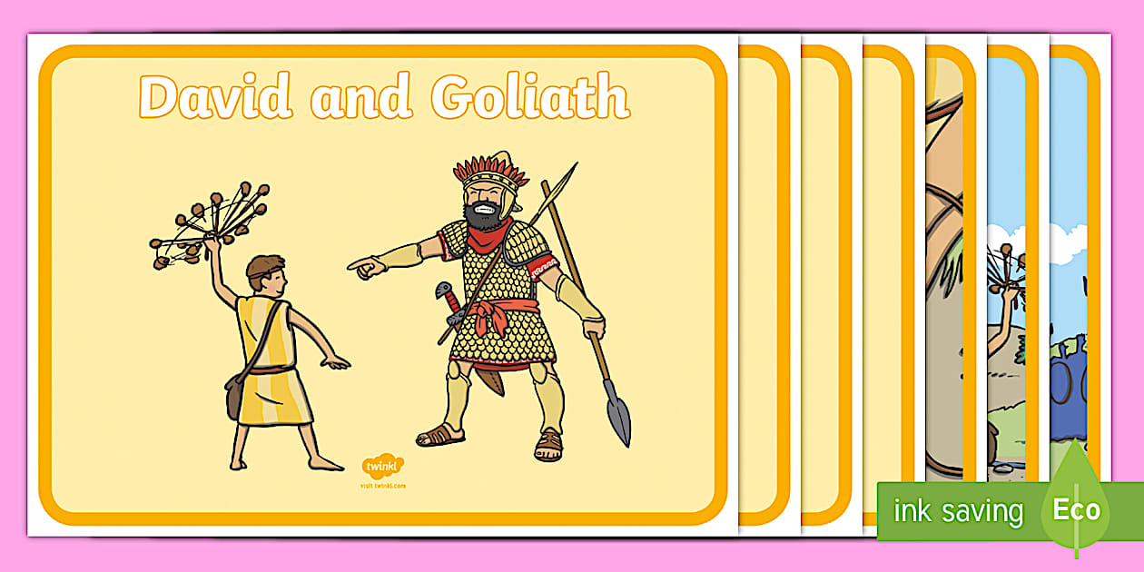 David and Goliath Visual Aids - Teaching Resources Posters