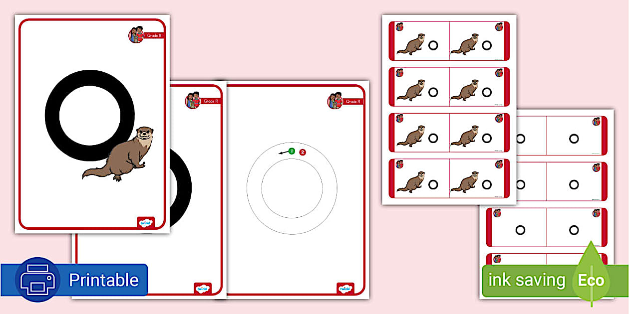 Gr. R Phonics O Poster, Flashcards and Robot Letter - Twinkl