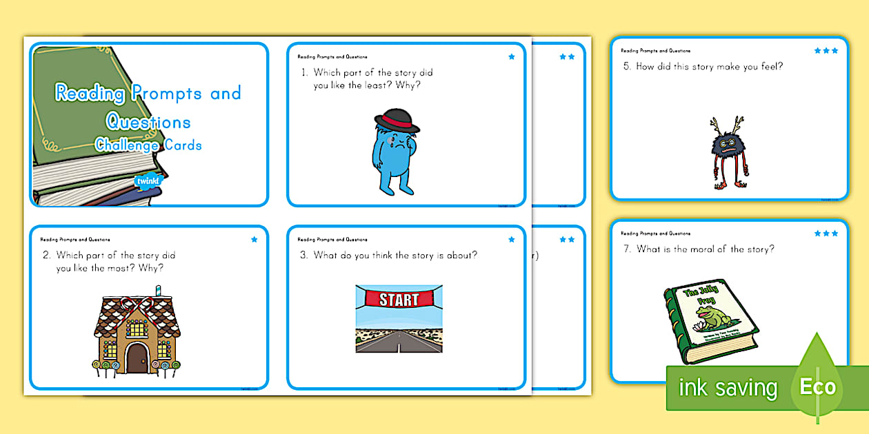 Reading Response Grade 2 Prompt Cards | Twinkl CA - Twinkl