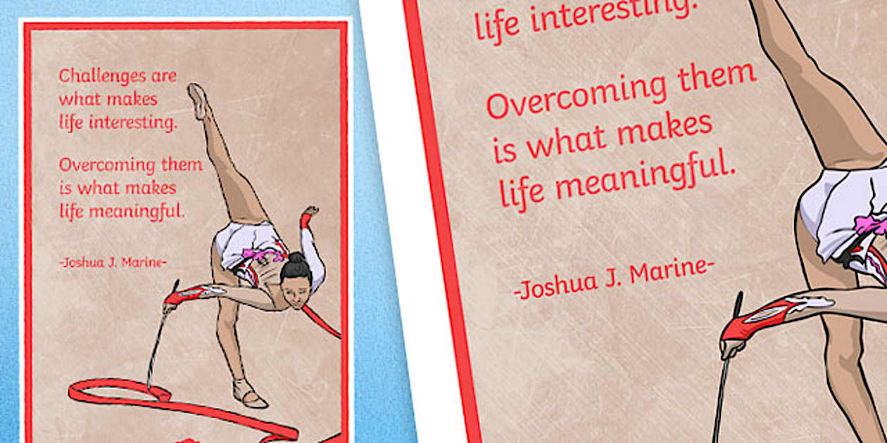 👉 Challenges Are What Makes Life Interesting Motivational Poster