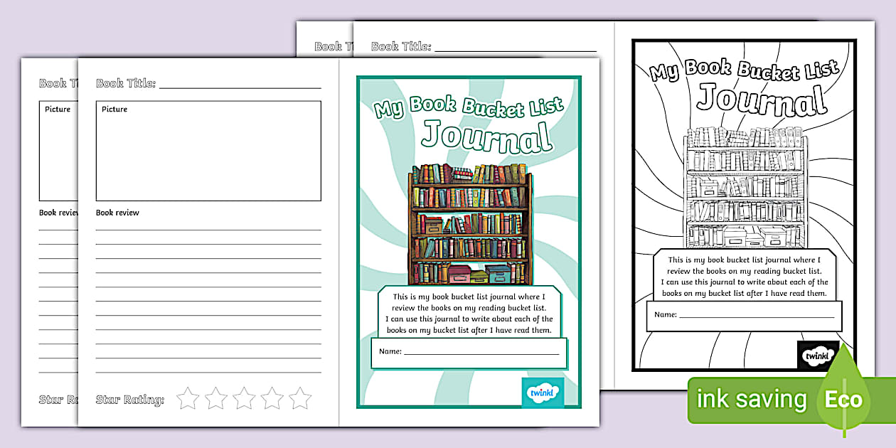 My Book Bucket List Writing Journal (Teacher-Made) - Twinkl