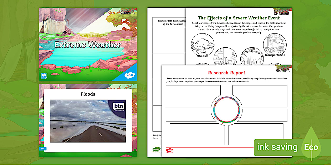 Return to the Gnamma Severe Weather Events Activity Pack