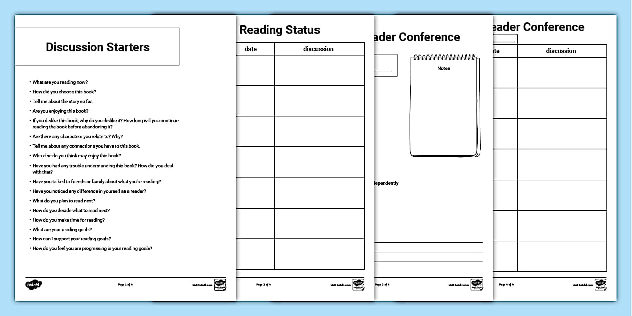 Guided Reading Conference Forms | Teacher's Week| Twinkl USA