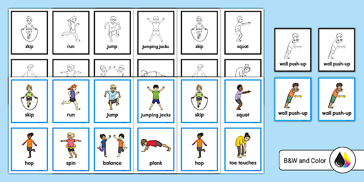 Gross Motor Bingo | Gross Motor Activity | Twinkl USA