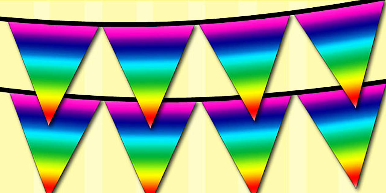 👉 Rainbow Bunting | Rainbow Wall Art | Display | Twinkl | UK