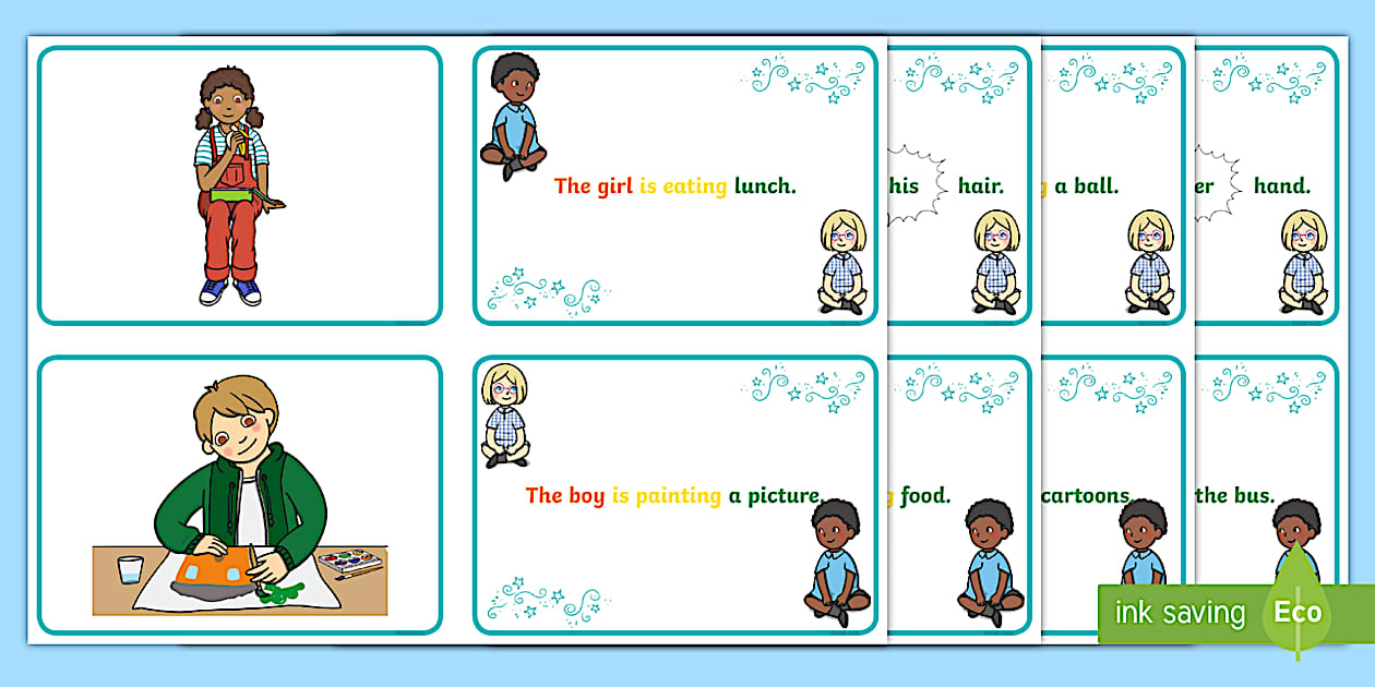 Who, What Doing, Whose, What - Colourful Semantics Description Cards ...