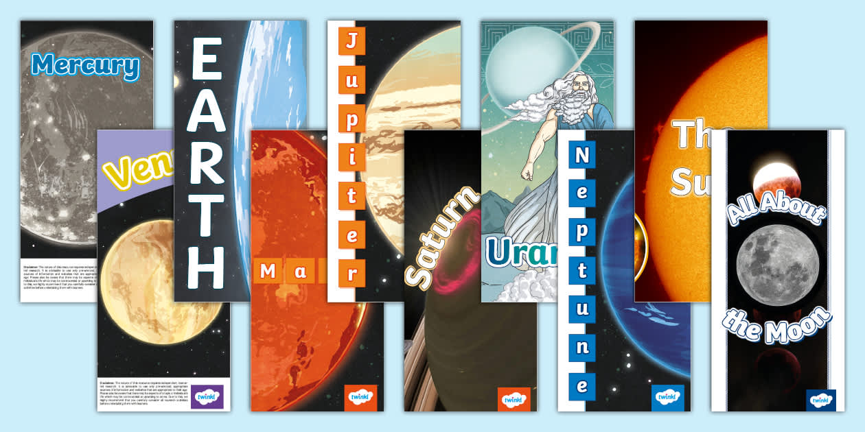 Solar System Leaflet Template Pack (teacher made) - Twinkl