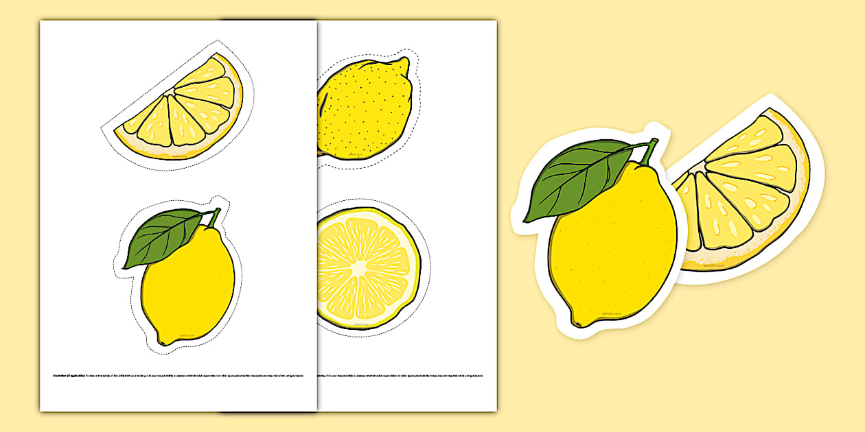 Lemon Display Cut-Outs (teacher made) - Twinkl