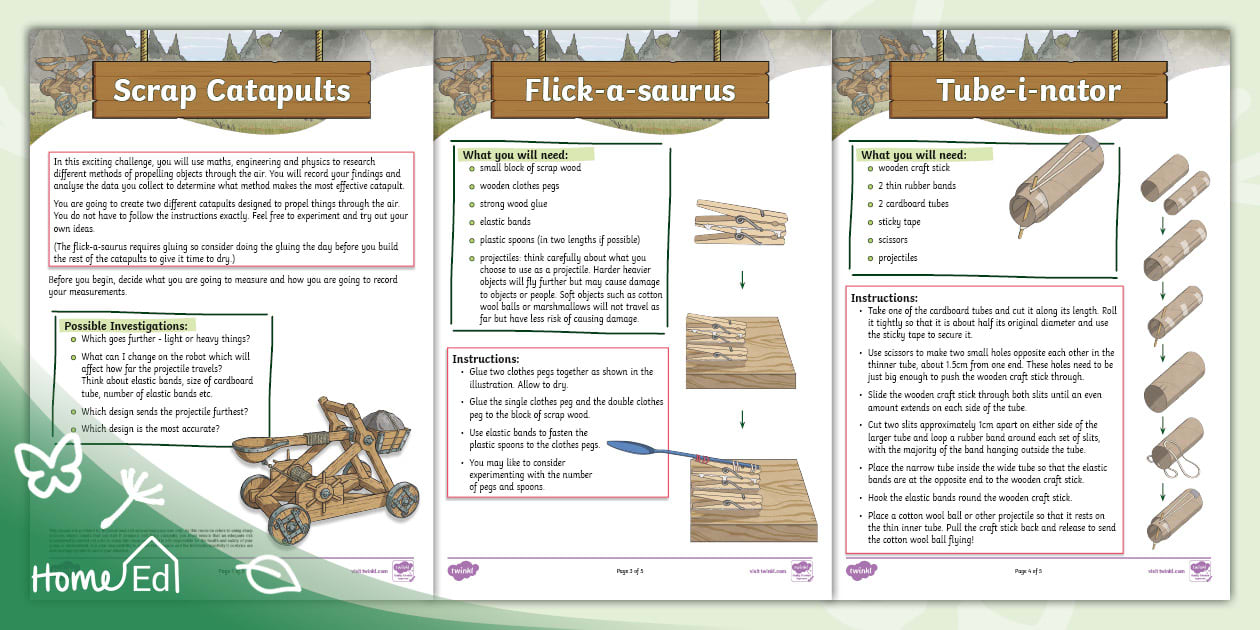 Scrap Catapults (Teacher-Made) - Twinkl