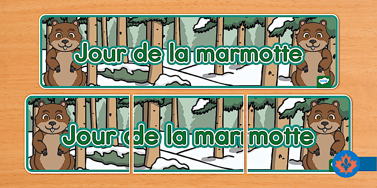 Groundhog Day Primary Banner French